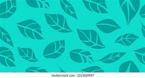 Leaves Pattern Endless Background Seamless Stock Vector Royalty Free