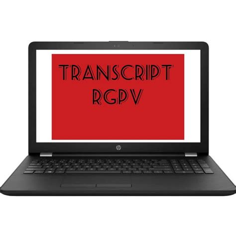 Transcript Rgpv Bhopal