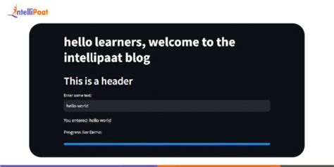 Streamlit Python Installation Usage And Applications
