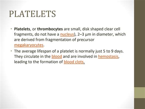 Platelets Function