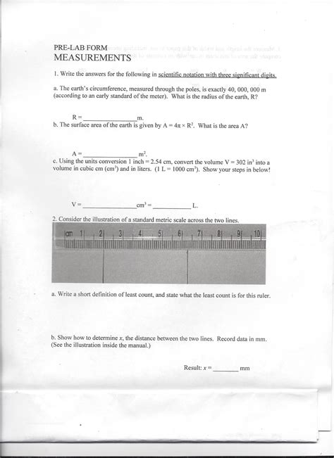 Solved Write The Answers For The Following In Scientific Chegg