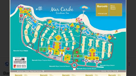 Map vom gesamten Resort Barceló Maya Beach Puerto Aventuras Riviera Maya HolidayCheck
