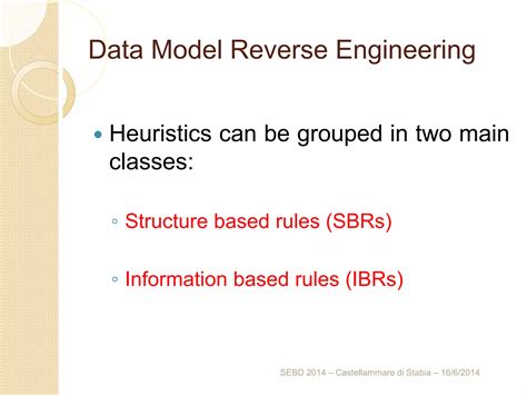 Reverse Engineering Of Data Models From Legacy Spreadsheets Based Systems An Industrial Case