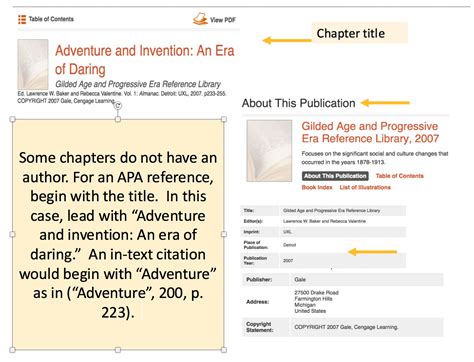 Cite A Chapter In A Book Please See The Sample Citation For A Chapter Or Article In An
