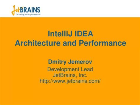 PPT IntelliJ IDEA Architecture And Performance PowerPoint Presentation ID