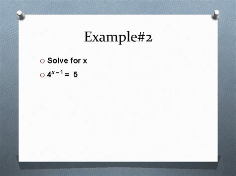 Chapter 4 4 5 Exponential And Logarithmic Equations