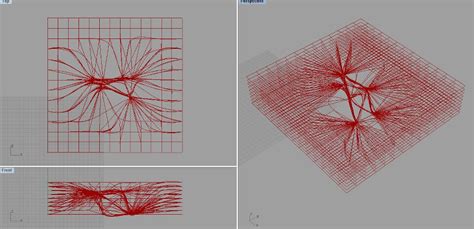Nurbs Curves For Grid Distortion In 3 Dimensions Grasshopper Mcneel