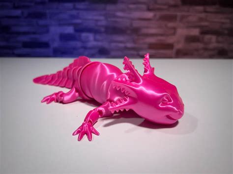3d Printed Articulated Axolotl Stl For Download