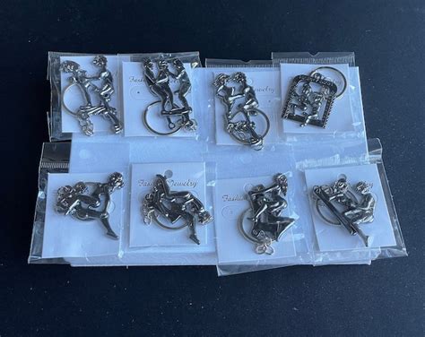 Risque Man And Woman Moveable Sex Position Keychain Key Ring 8pcs Set Etsy