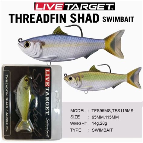 เหยื่อปลอม Livetarget Threadfin Shad Swimbait Th