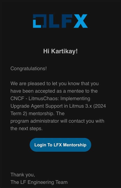 kartikay saxena on linkedin lfxmentorship litmuschaos cncf opensource