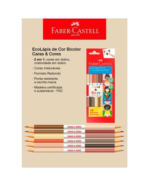 Material De Escrit Rio Inform Tica Papelaria Escolar Lapis De Cor Ecolapis Bicolor Caras E