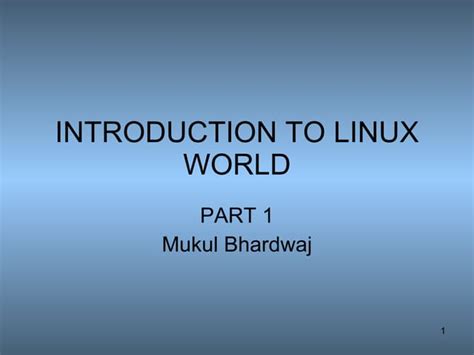 Basic Linux Internals Ppt Computing Technology And Computing
