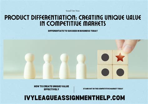 Product Differentiation Creating Unique Value In Competitive Markets