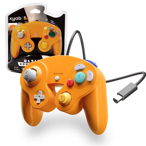 Gamecube Wired Controller Orange Video Game Heaven