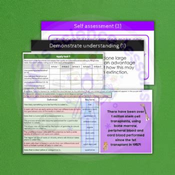 Stem Cells Distance Learning GCSE By CMGs Science Lessons TPT