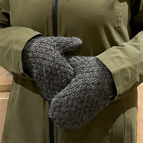 Varme Luffer Strikket Af Kun 1 Garnnøgle Hannelarsenstrik Dk