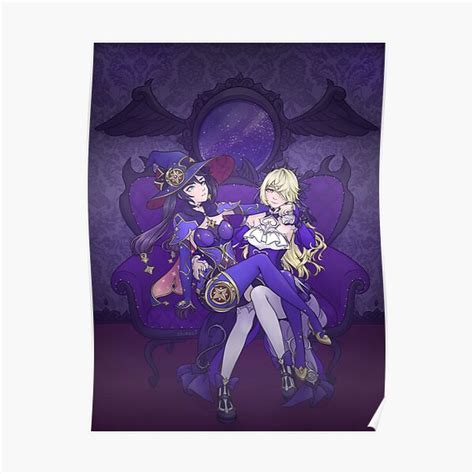 Mona X Fischl Poster For Sale By Shinoot Redbubble