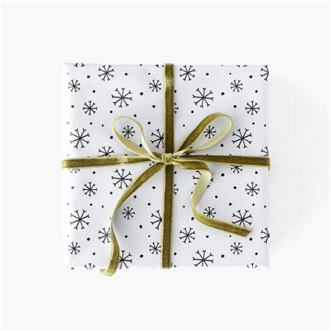 Snowflake Wrapping Paper Elif Sahin Designs