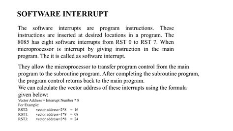 Interrupts Of Microprocessor 8085 Ppt