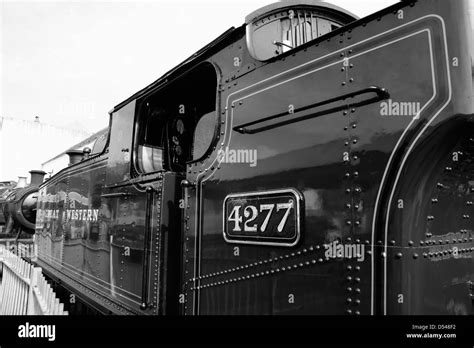 Steam Locomotive Hercules Gwr 4200 Class Number 4277 Parked At