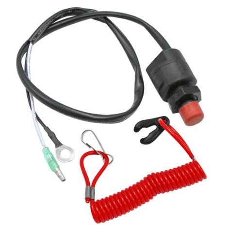 Outboard Engine Motor Kill Stop Switch Fit For Yamaha Safety Tether Lanyard Cord Ebay