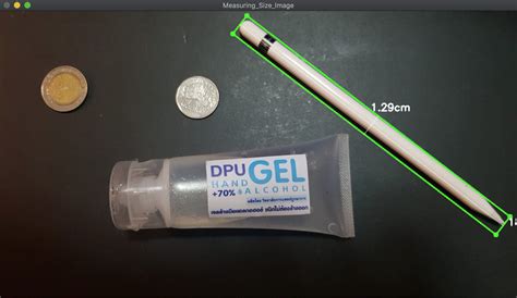 Machine Learning ใช้ Python และ Opencv ทำระบบ Measuring Size ขนาดของ