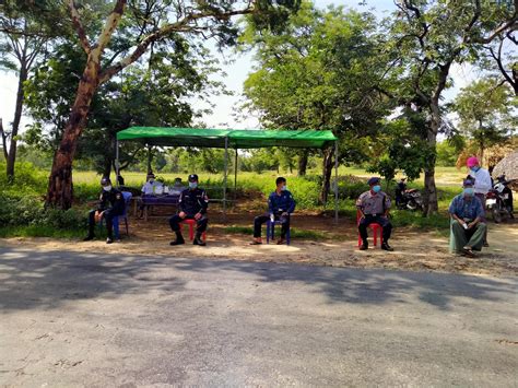 နွားထိုးကြီးမြို့နယ်တွင် ကိုဗစ် ၁၉ ရောဂါ ကာကွယ်ထိန်းချုပ်နိုင်ရေးအတွက် ကျန်းမာရေးစစ်ဆေးရေးဂိတ်မ