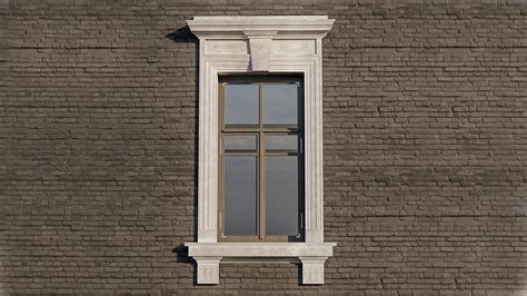 Classic Window Frame 3d Model Cgtrader