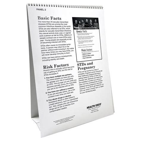Sexually Transmitted Diseases Stds Flip Chart Health Edco