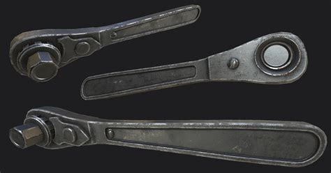 Old Hex Ratchet Pbr 3d 기타 도구 Unity Asset Store