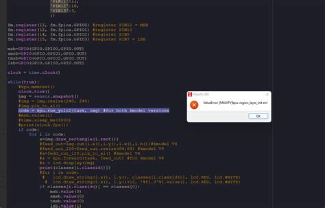 Valueerror Maixpy Kpu Regionlayerinit Err · Issue 465 · Sipeedmaixpy V1 · Github