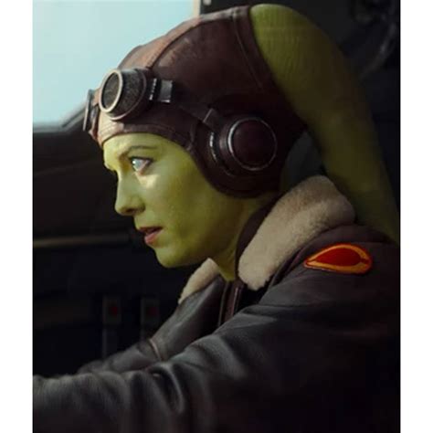 Ahsoka Hera Syndulla Leather Jacket With Fur Collar Jacket Makers