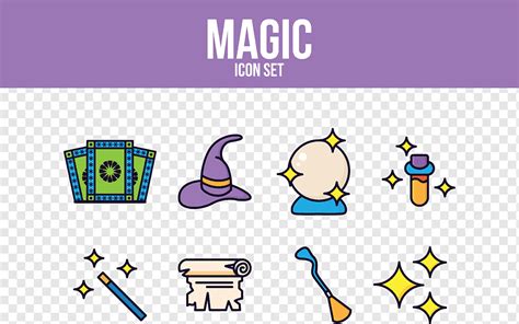 매직 아이콘 세트 Png Pngwing