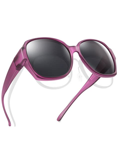 Tinhao Polarized Sunglasses Fit Over Glasses Oversized Butterfly