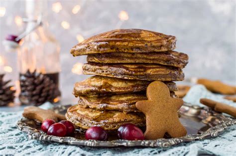 Gingerbread Pancakes With Gingerbread Syrup