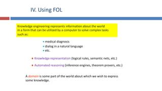 Ai First Order Logic Pptx