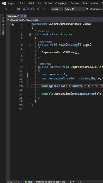 ️ Simplificando O If E Else Csharp Programacao Condicional Ifelse Operadorternario Dica