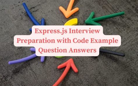 Expressjs Interview Preparation With Code Example Question Answers