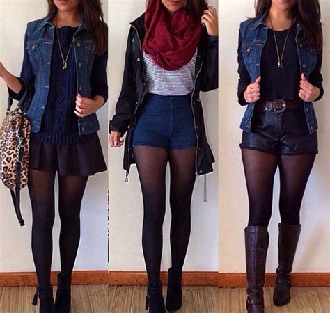 Medias Panty Botines Negros Bufanda Vino Shorts Mini Falda Moda