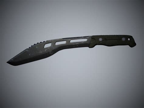 Тактический Мачете Highpoly 3D Модель $18 - .unknown .fbx .obj .max ...