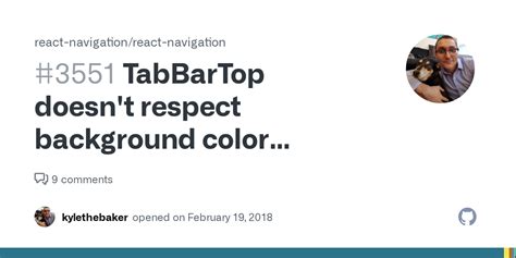 Tabbartop Doesnt Respect Background Color Properties · Issue 3551 · React Navigationreact