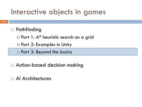 Pathfinding Part 3 Beyond The Basics Ppt