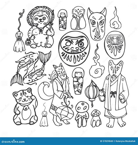 Japanese Yokai Illustration 187942200