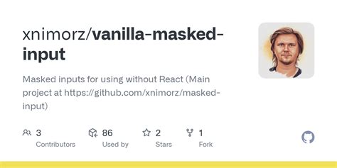 GitHub Xnimorz Vanilla Masked Input Masked Inputs For Using Without React Main Project At