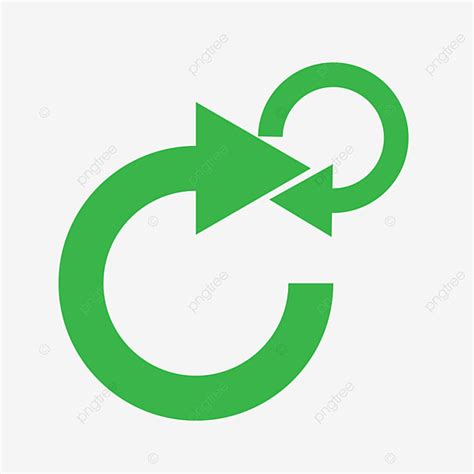 Vector Green Business Cycle Arrows Flowchart Ppt Arrow Loop Vektor