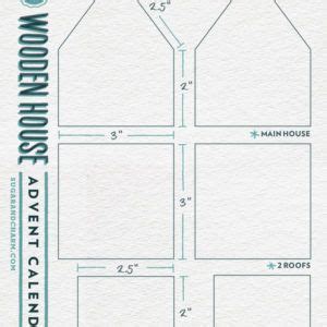 Diy Wooden Houses Advent Calendar For Christmas