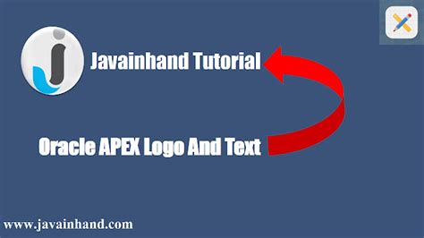 Oracle Apex Logo And Text Javainhand Tutorial
