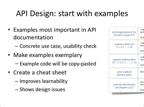 api design cheat sheet api