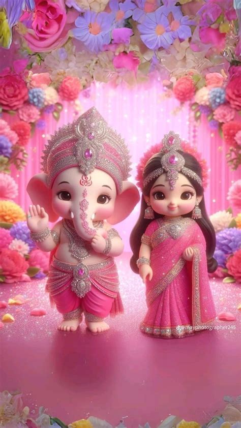 วอลเปเปอร์พระพิฆเนศและพระแม่ลักษมี 🪷 ในปี 2025 วอลเปเปอร์น่ารัก ศิลปะฮินดู วอลล์เปเปอร์ 8k